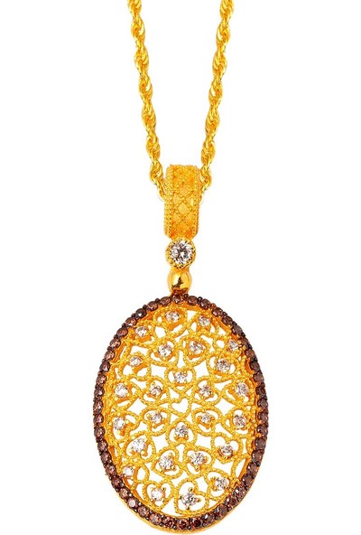 Bilezikci Kalpli Yaşam Çiçeği Altın Kolye