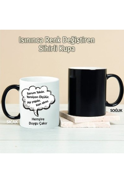 Zavansa Hemşire Kişiye Özel Sihirli Kupa PI86 Zavansa Hemşire Kişiye Özel Sihirli Kupa PI86