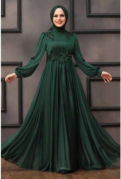 Neva Style Tesettürlü Abiye Elbise - Dantelli Yeşil Tesettür Abiye Elbise 21630Y Neva Style Tesettürlü Abiye Elbise - Dantelli Yeşil Tesettür Abiye Elbise 21630Y