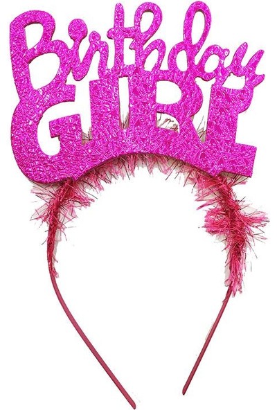 Samur Birthday Girl Yazılı Fuşya Renk Parti Kızı Doğum Günü Tacı Samur Birthday Girl Yazılı Fuşya Renk Parti Kızı Doğum Günü Tacı