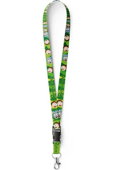 Gifi Dikey Kart Poşeti Rick & Morty Boyun Askı İpi