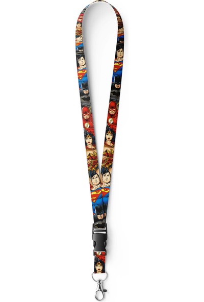Gifi Justice League Batman Süperman Wonder Woman Boyun Askı İpi