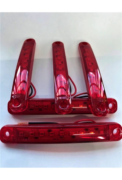 EKT 9 Ledli Parmak LED 10 Adet Kırmızı