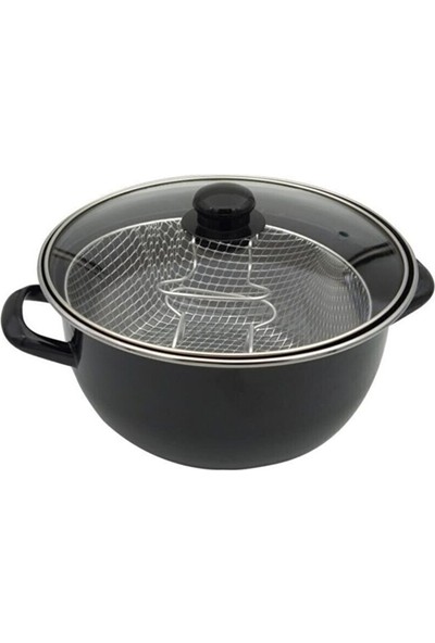 Cooker Bitter Emaye Kızartma Tenceresi 24 cm
