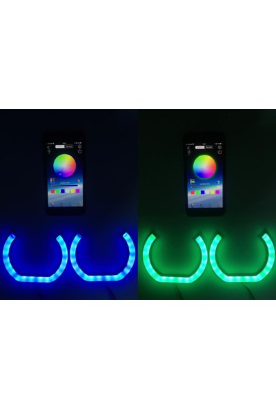EKT U Tipi Android Modüllü 2 Adet Rgb Angel (100MM,120MM,135M,F100 Kısa) EKT U Tipi Android Modüllü 2 Adet Rgb Angel (100MM,120MM,135M,F100 Kısa)