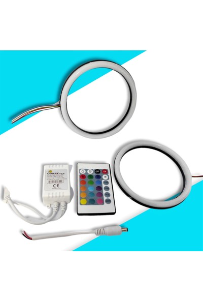 EKT O Tipi 2 Adet Uzaktan Kumandalı Rgb Angel 16 Renk (75MM,88MM,105MM,125MM) EKT O Tipi 2 Adet Uzaktan Kumandalı Rgb Angel 16 Renk (75MM,88MM,105MM,125MM)