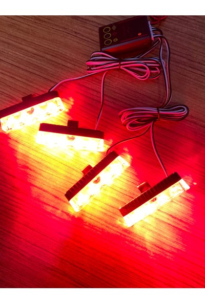 EKT 4x4 Butonlu Panjur Çakar kırmızı