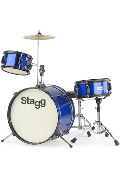 Stagg Tım Jr 3/16B Bl - 3 Parça Junior Davul Seti Stagg Tım Jr 3/16B Bl - 3 Parça Junior Davul Seti