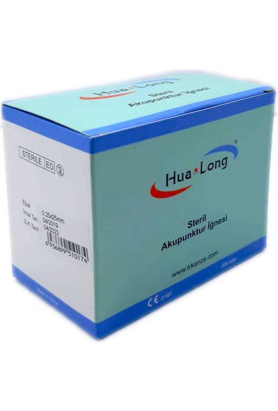 Hua Long Steril 0.25 x 25 mm Akupunktur Iğnesi 200'LÜ Hua Long Steril 0.25 x 25 mm Akupunktur Iğnesi 200'LÜ