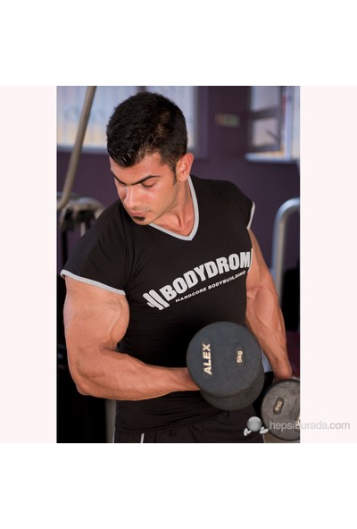 Bodydrom 004-01-Bdt Düşük Kol Siyah T-Shirt