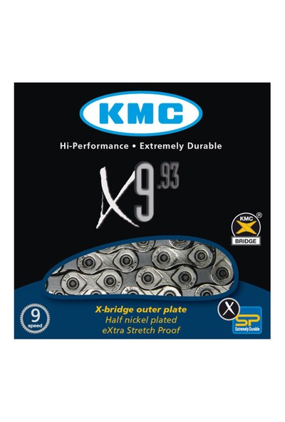 Kmc Zincir X 9.93 9 Vites Uyumlu Nikel Kaplamalı Krom Kmc Zincir X 9.93 9 Vites Uyumlu Nikel Kaplamalı Krom