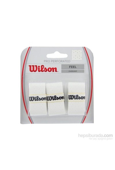 Wilson Pro Overgrip 3'lü Beyaz Perforated ( WRZ4005WH ) Wilson Pro Overgrip 3'lü Beyaz Perforated ( WRZ4005WH )