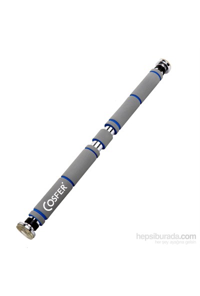 Sin@rasta Cosfer Ayarlanabilir Kapı Barfiksi 60-100 Cm Gri Mavi Tam Sünger Tutamaçlı Sin@rasta Cosfer Ayarlanabilir Kapı Barfiksi 60-100 Cm Gri Mavi Tam Sünger Tutamaçlı
