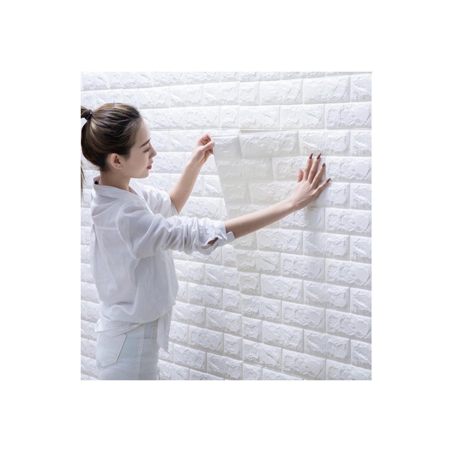 Renkli Duvarlar Beyaz Yeni Tuğla Esnek Duvar Paneli 70X77 Fiyatı Renkli Duvarlar Beyaz Yeni Tuğla Esnek Duvar Paneli 70X77 Fiyatı