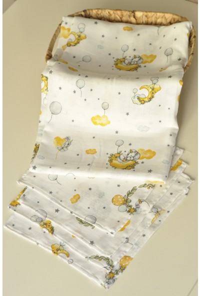 Yumio Kids Yumiokids Çift Kat Kışlık Pamuk Müslin Bez 120 x 120 cm 4 Adet Ağız Mendili Hediyeli Yumio Kids Yumiokids Çift Kat Kışlık Pamuk Müslin Bez 120 x 120 cm 4 Adet Ağız Mendili Hediyeli