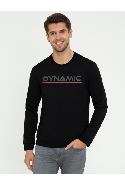 Pierre Cardin Siyah Standart Fit Sweatshirt 50249356-VR046
