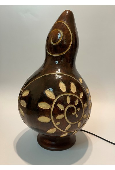 Little Lemur El Işleme Kabak Oyma Lamba