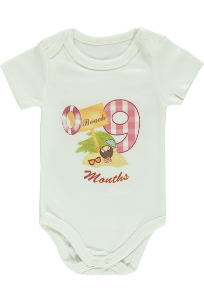 Civil Baby Bebek Çıtçıtlı Badi 9 Ay Pembe