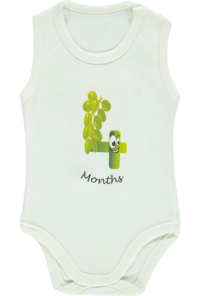 Civil Baby Bebek Çıtçıtlı Badi 4 Ay Ekru