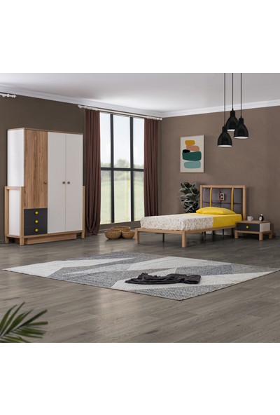 Setay Genç Odası New Line Genç Odası Dolap Karyola Komodin