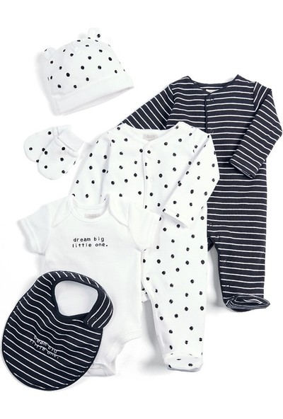 Mamas Papas 6 Lı Hastane Çıkış Seti Siyah - Beyaz Mamas Papas 6 Lı Hastane Çıkış Seti Siyah - Beyaz