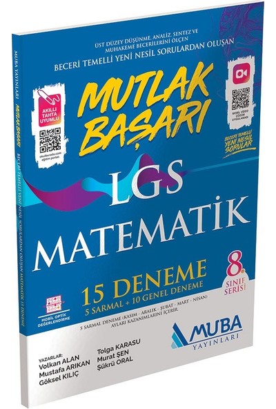 Muba Yayınları Mutlak Başarı LGS Matematik 15 Deneme Muba Yayınları Mutlak Başarı LGS Matematik 15 Deneme