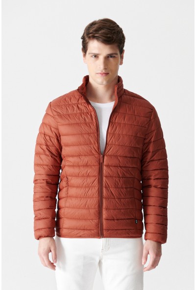 Avva Erkek Kiremit Dik Yaka Kapitone Mont E006001 Avva Erkek Kiremit Dik Yaka Kapitone Mont E006001