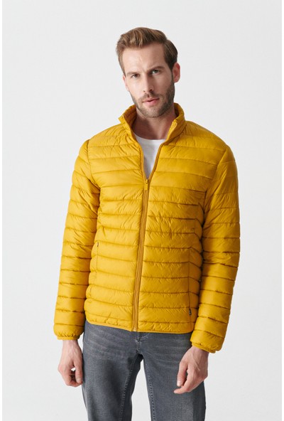 Avva Erkek Safran Dik Yaka Kapitone Mont E006001 Avva Erkek Safran Dik Yaka Kapitone Mont E006001