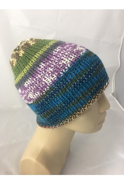 DRT Tasarım El Örgüsü Çift Taraflı Giyilebilen Anadolu Batik Renklerinde Bere DRT Tasarım El Örgüsü Çift Taraflı Giyilebilen Anadolu Batik Renklerinde Bere