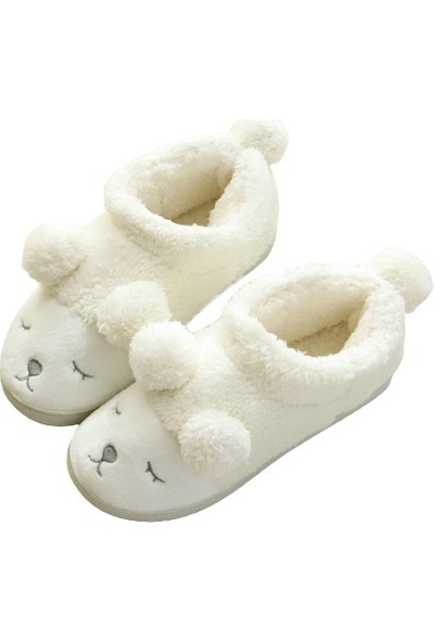 Angora Kadın Ev Terliği Köpek Yavrusu Kapalı Panduf Bot Terlik (Yurt Dışından) Angora Kadın Ev Terliği Köpek Yavrusu Kapalı Panduf Bot Terlik (Yurt Dışından)