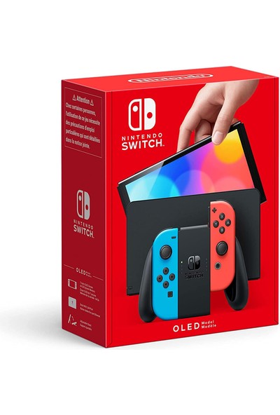 Nintendo Switch OLED Oyun Konsol Pal Kırmızı Mavi