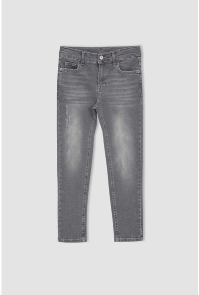 DeFacto Erkek Çocuk Slim Fit Düz Paça Jean Pantolon W7932A621CW