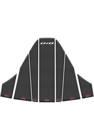 Gp Kompozit Honda Dio 2021 Uyumlu Tank Pad Seti Karbon Gp Kompozit Honda Dio 2021 Uyumlu Tank Pad Seti Karbon