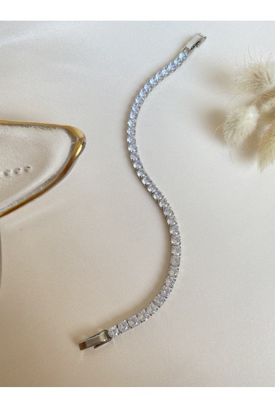 FS Çelik Gümüş Kaplama Suyolu Bileklik FS Çelik Gümüş Kaplama Suyolu Bileklik