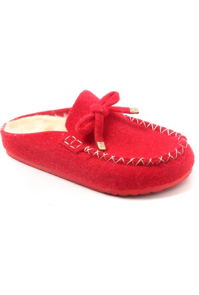 Muks Kadın 255.ZN Muks Keçe Terlik Kırmızı Muks Kadın 255.ZN Muks Keçe Terlik Kırmızı