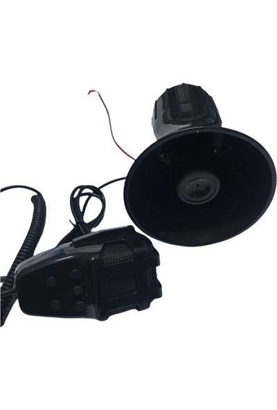 EKT Mikrofonlu Konuşmalı Siren 5 Sesli Yüksek Ses