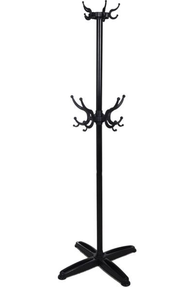 Ser Spor Siyah Ayaklı Portmanto Askılık