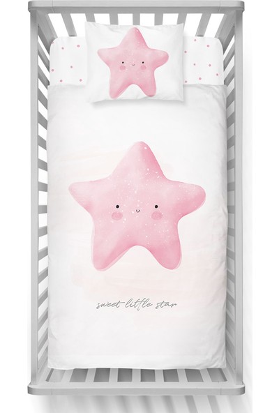 Tuğba Kuğu Pamuk Saten Bebek Nevresim Takımı - Pure Baby Tuğba Kuğu Pamuk Saten Bebek Nevresim Takımı - Pure Baby