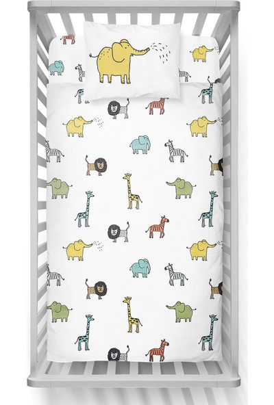 Tuğba Kuğu Pamuk Saten Bebek Nevresim Takımı - Pure Baby Tuğba Kuğu Pamuk Saten Bebek Nevresim Takımı - Pure Baby