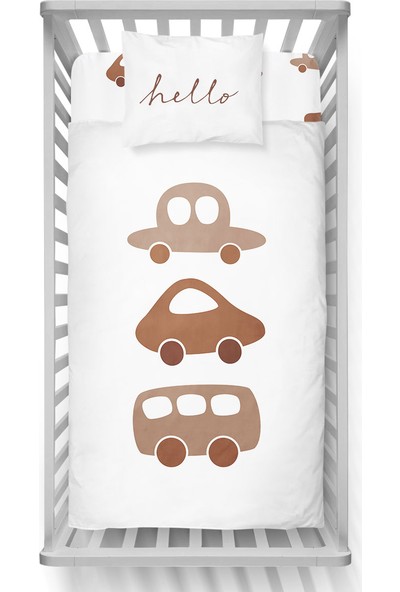 Tuğba Kuğu Pamuk Saten Bebek Nevresim Takımı - Pure Baby Tuğba Kuğu Pamuk Saten Bebek Nevresim Takımı - Pure Baby