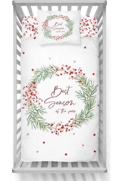 Tuğba Kuğu Pamuk Saten Bebek Nevresim Takımı - Cozy Winter Tuğba Kuğu Pamuk Saten Bebek Nevresim Takımı - Cozy Winter