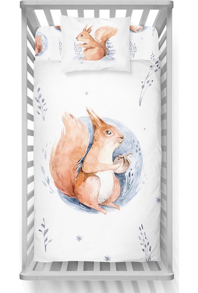 Tuğba Kuğu Pamuk Saten Bebek Nevresim Takımı - Cozy Winter Tuğba Kuğu Pamuk Saten Bebek Nevresim Takımı - Cozy Winter