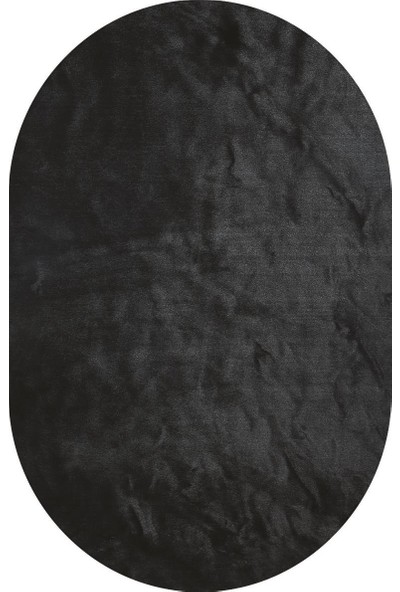 Döpland Yumoş Post Oval Halı Siyah 120 x 180 Döpland Yumoş Post Oval Halı Siyah 120 x 180