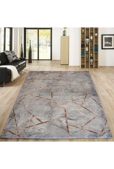 Nur Home Tekstil Nur Home Kahve Baklava Süngerli Kadife Lastikli Halı Örtüsü, Nrh-66