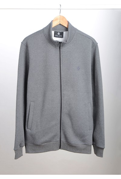 Adam Boxes Erkek Dik Yaka Fermuarlı Sweatshirt Karianda - Antrasit Adam Boxes Erkek Dik Yaka Fermuarlı Sweatshirt Karianda - Antrasit