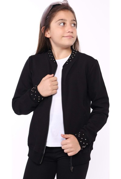 Toontoy Kids Toontoy Kız Çocuk Taş Işlemeli Hırka