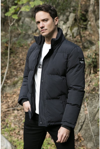 Buratti Marka Logolu Dik Yaka Slim Fit Mont Erkek Mont 556B50064