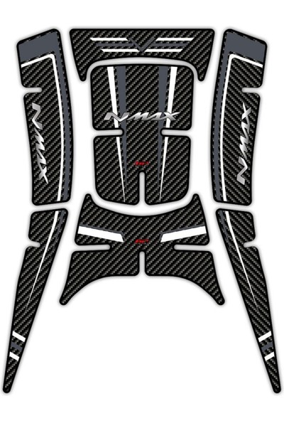 GP Kompozit Tank Pad Yamaha Nmax 125 155 2021 Karbon Desenli Füme-Beyaz GP Kompozit Tank Pad Yamaha Nmax 125 155 2021 Karbon Desenli Füme-Beyaz