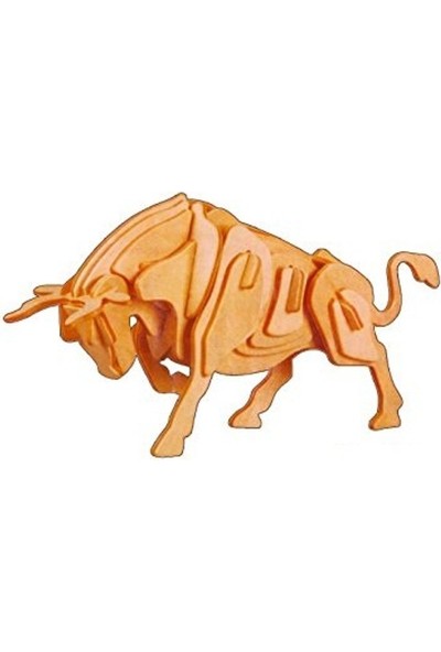 Hilay Shom 3D Ahşap Puzzle - Boğa