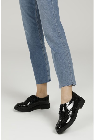 İnci Oware.r.z 1pr Siyah Kadın Oxford Ayakkabı
